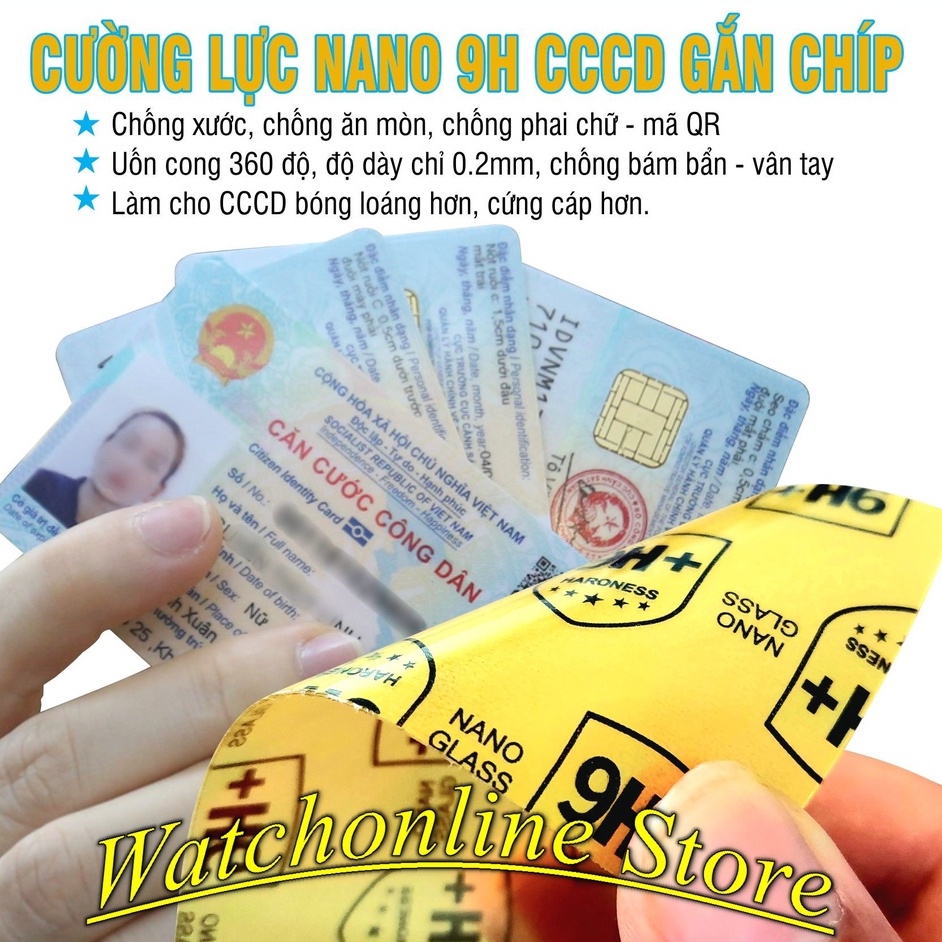 Nano tempered film protects Citizen Identification Card - CCCD ...