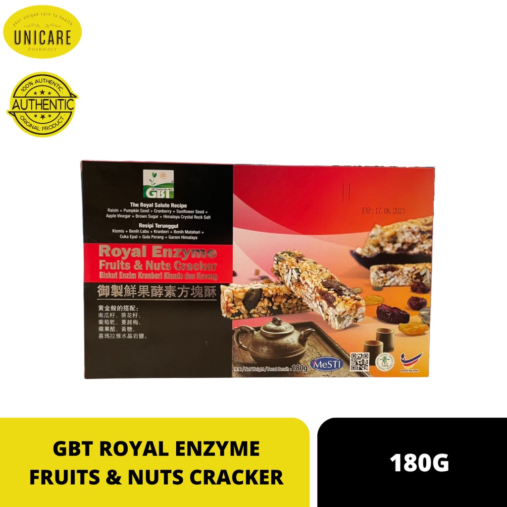 GBT ROYAL ENZYME FRUITS & NUTS CRACKER 180G | Shopee Singapore