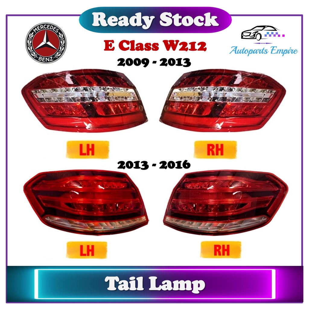 Mercedes-Benz E Class 】 Tail Lamp / Rear Lights / Lampu belakang ( W212 2009 - 2016 / E212 E200 ...