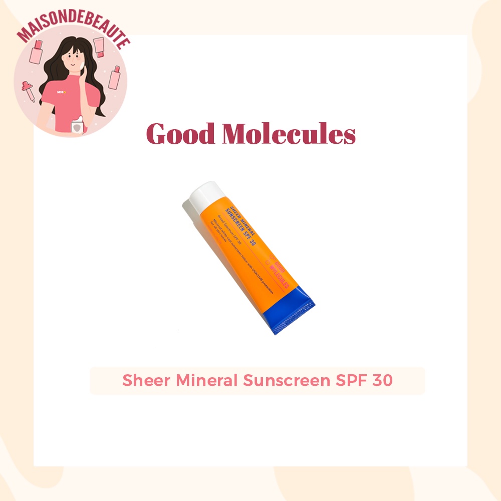 Good Molecules Sheer Mineral Sunscreen SPF 30 | Shopee Singapore
