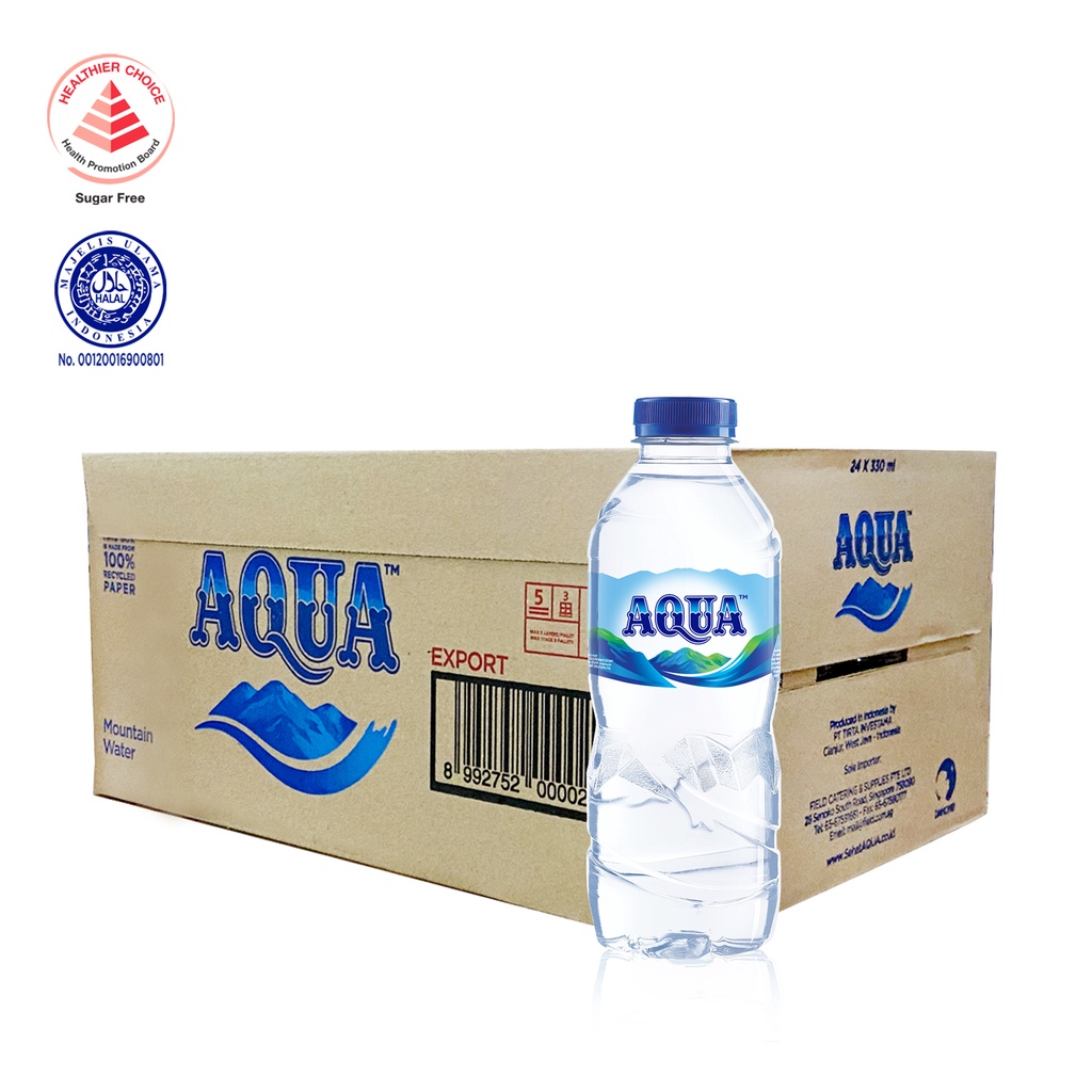 Aqua Mountain Spring Water, 24 x 600ml [Indonesia] | Shopee Singapore
