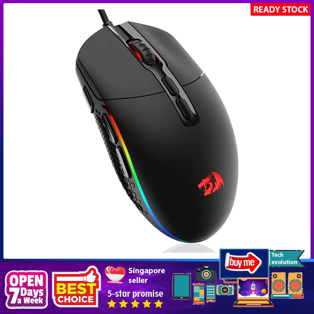 [sgstock] Redragon M719-RGB Invader Gaming Mouse - [] [] | Shopee Singapore