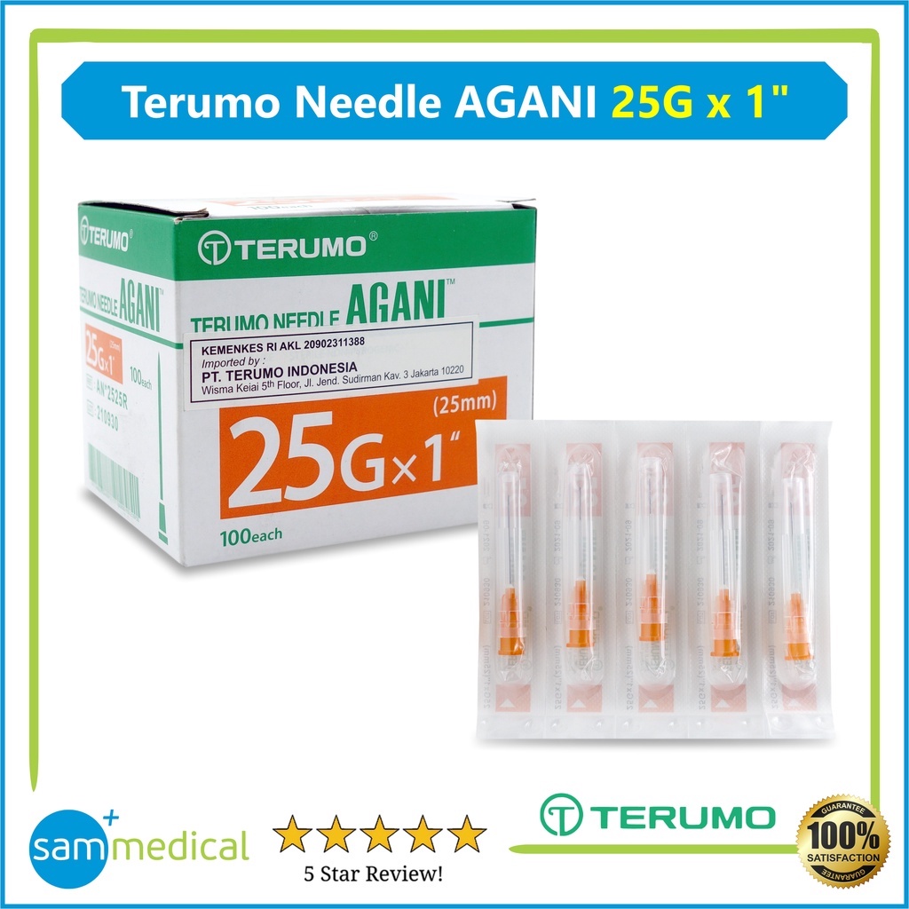 Terumo Needle AGANI - 25G @10pcs | Shopee Singapore