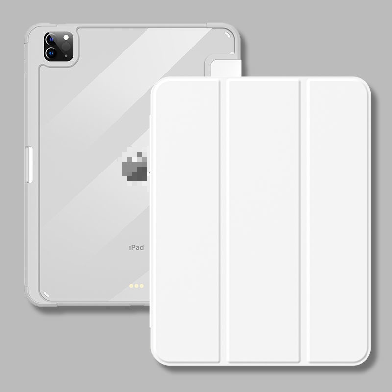 Moonlight white Acrylic PMMA With Pen Holder Pen slot iPad Case ipad9 9 ...