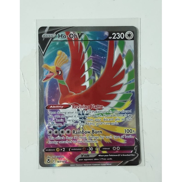 Pokemon ho oh v full art silver tempest card | Shopee Singapore