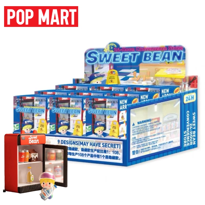 POPMART SWEET BEAN 24 Hours Convenience Store Series Series Full Set ...
