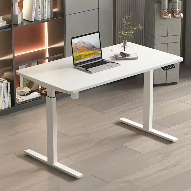 Height Adjustable Table Bedroom Electric Solid Wood Adjustable Table ...