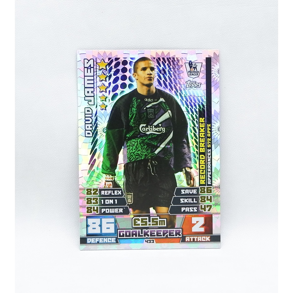 2014-2015 Football Card Record Breaker David James | Shopee Singapore