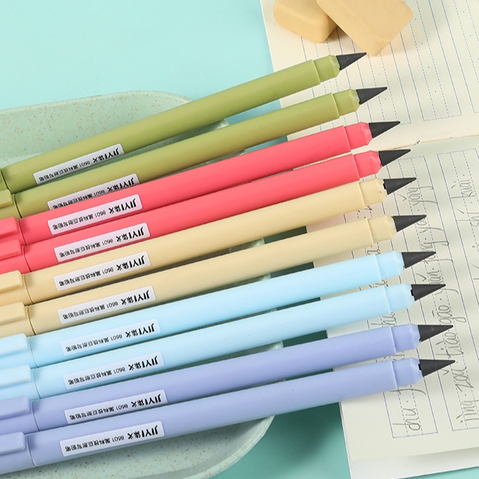 "Eternal" Pencil Triangle Macaron Color Shell Black Refill No ...