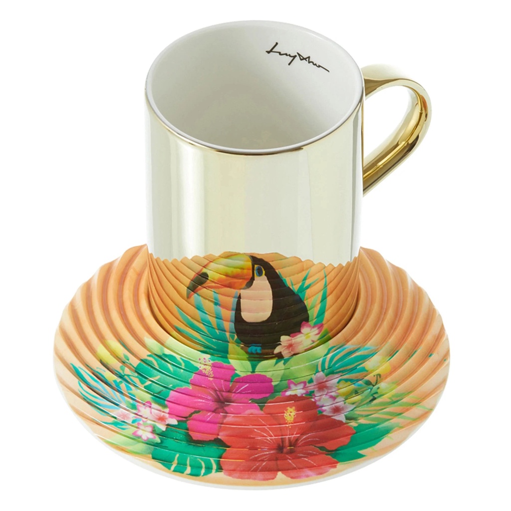 Luycho On Flowers Series Mirror Reflection Cup Set _ Toucan (350ml ...