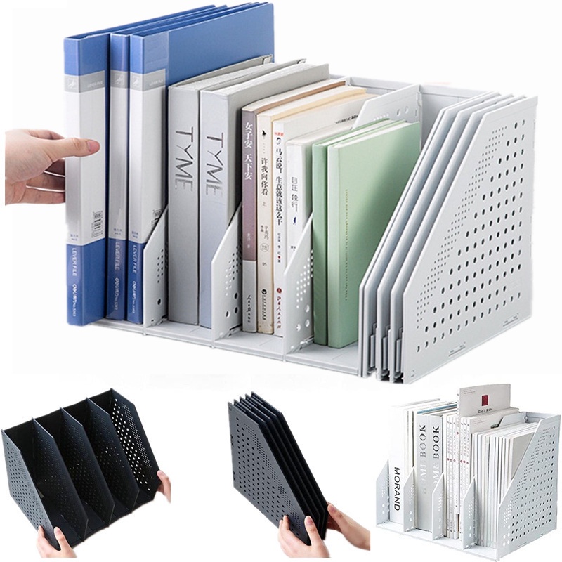 🔥Ship 24H🔥Desktop Extensible File Organizer Folding Book Stand ...