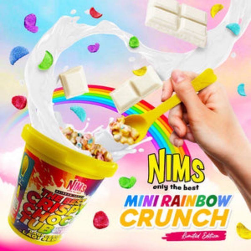 NIMS Crispy Choco Tub Rainbow Cereal White Chocolate | Shopee Singapore