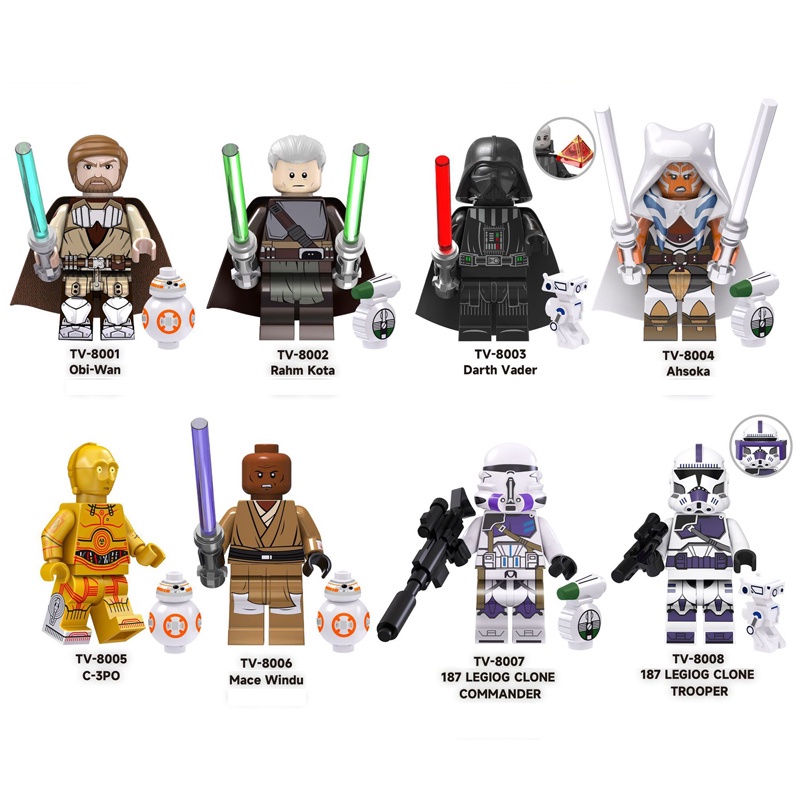 Darth Vader C3PO Mini Figures Space Wars Mace Windu Block Toys Gift ...