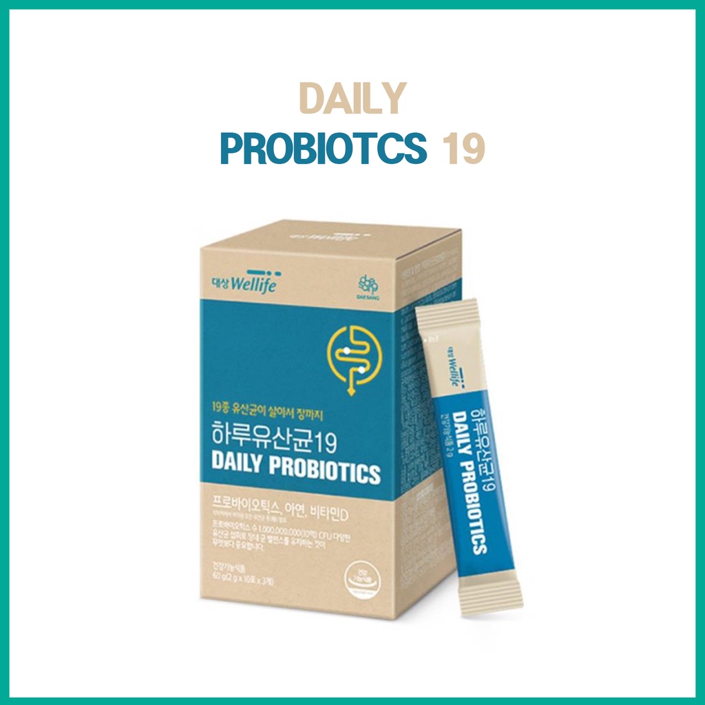 [Daesang Wellife] Daily Probiotics 19 Synbiotics - 2g x 30 sticks ...