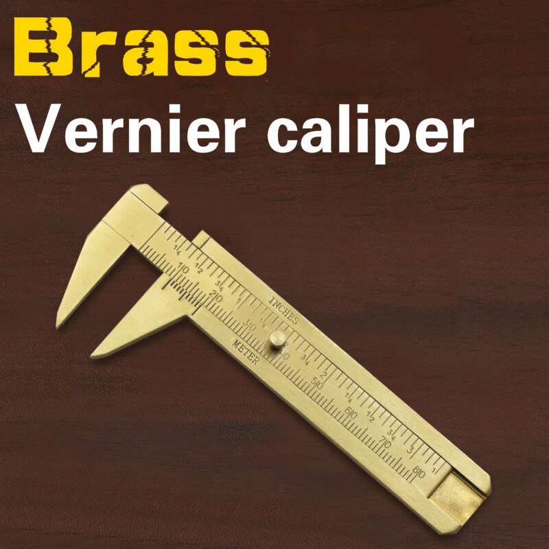 0-80mm Pocket Caliper Metal Single And Double Scale Brass Caliper Mini ...