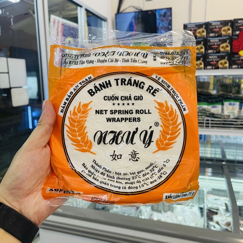 BANH TRANG RE CUON CHA GIO 75G - NET SPRING ROLL WRAPPERS | Shopee ...