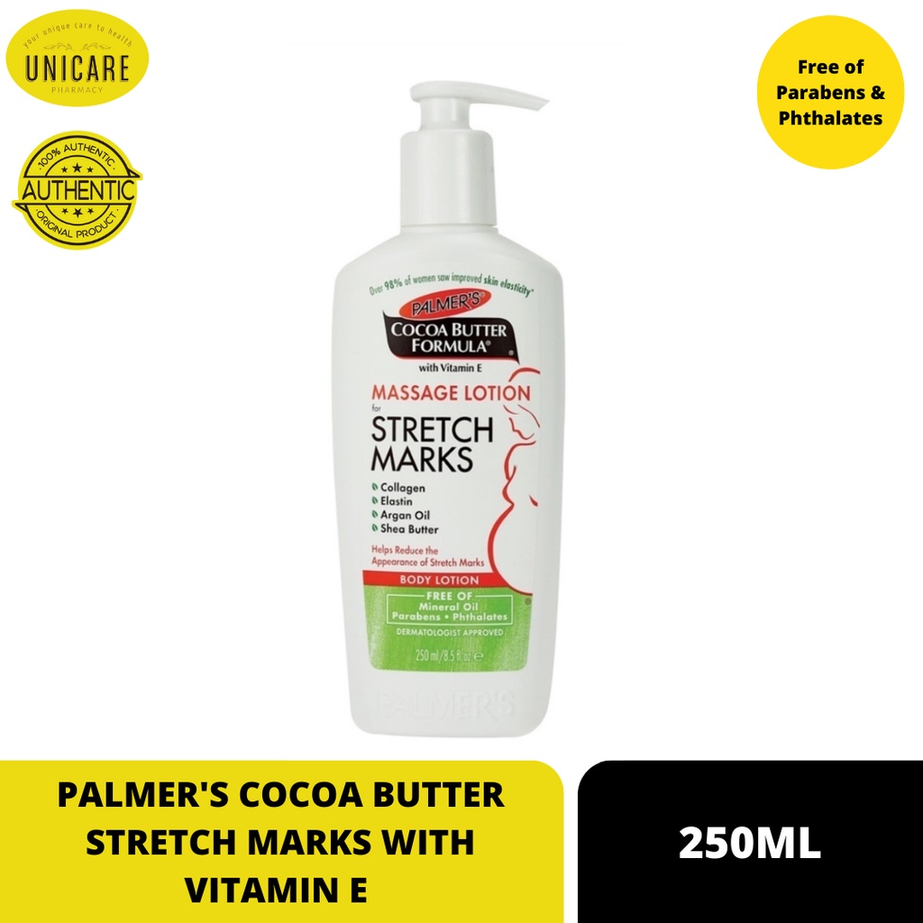 PALMER'S COCOA BUTTER FORMULA MASSAGE LOTION STRETCH MARKS WITH VITAMIN E 250ML | Shopee Singapore
