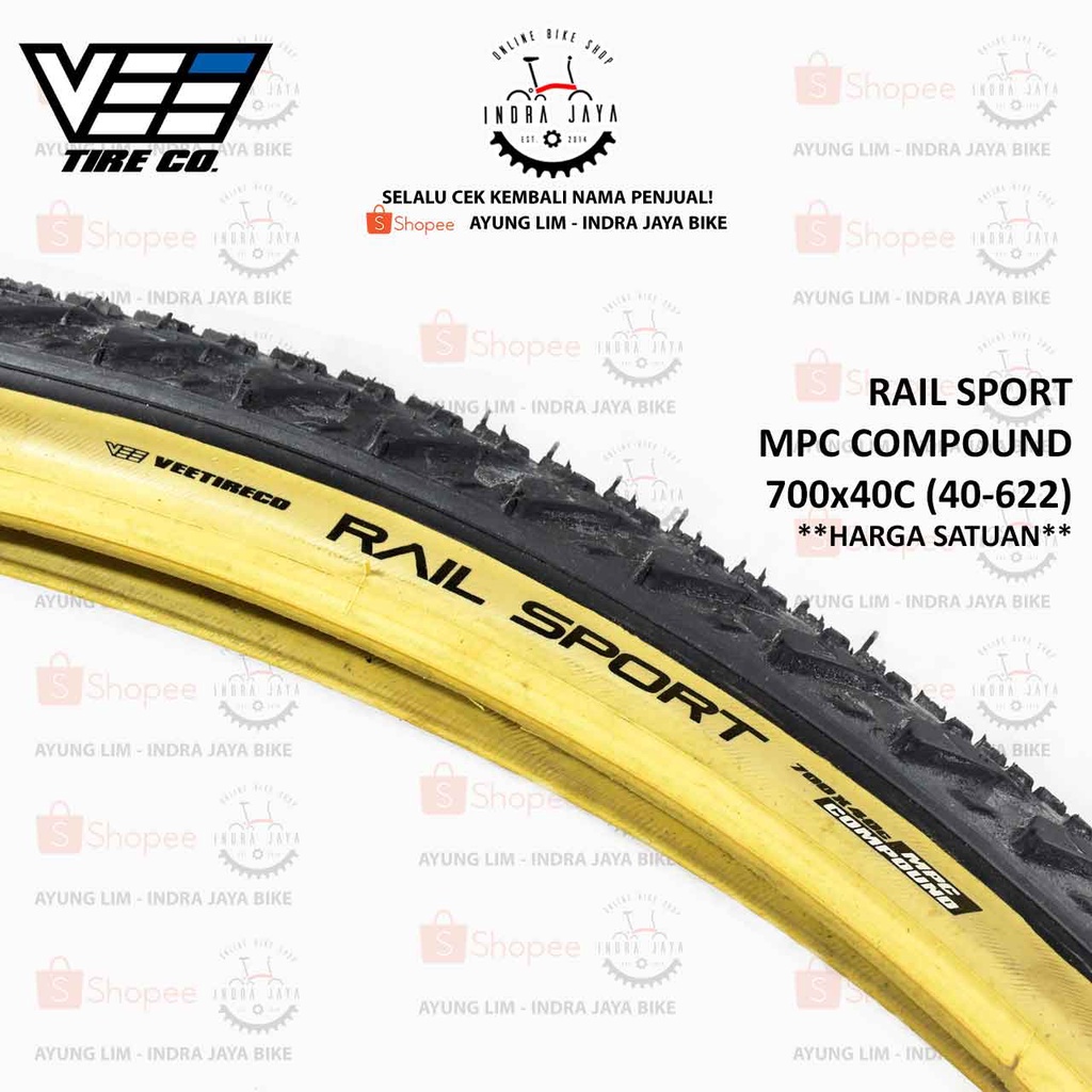 Vee TIRE - RAIL SPORT - RAIL SPORT - 700x 40c (40-622) - WIRED SKINWALL ...