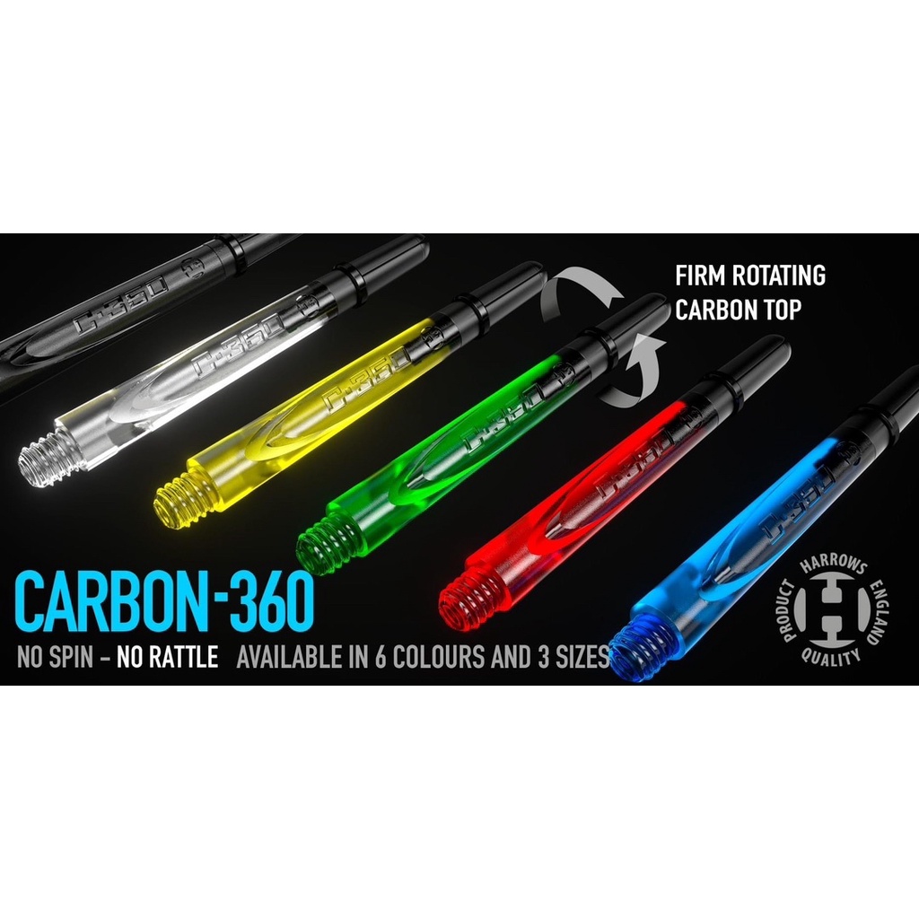 Harrows Carbon 360 Spin • Dart Shafts • SGDARTS | Shopee Singapore