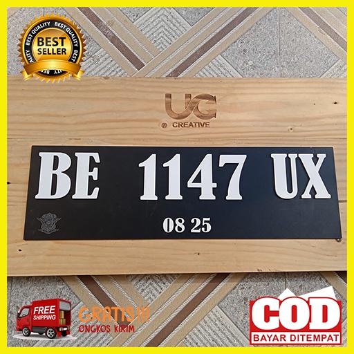 1 Set Embossed Car Number Plates / Acrylic Car Number Plates ...