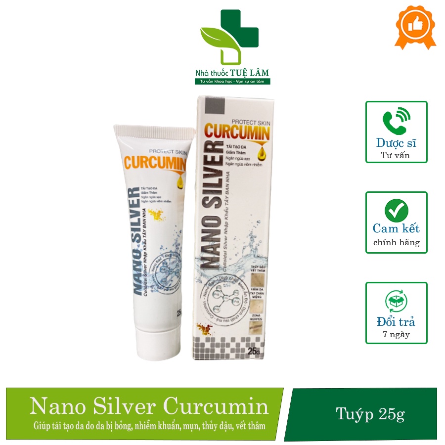 Nano silver curcumin Topical Cream 25g Tube Helps To Regenerate Burned ...