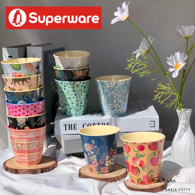 Melamine Glass From Srithai Superware Flower Pattern And Solid Color ...