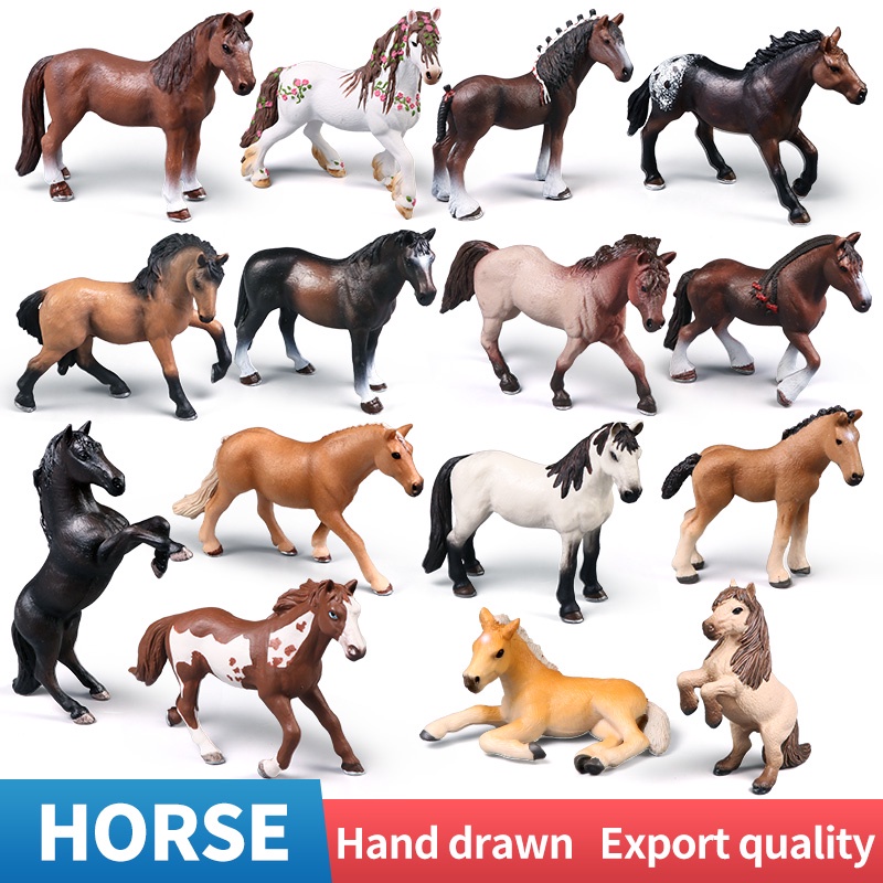 Classics Collectible Horse Figures Toys Simulation Assorted Colors ...