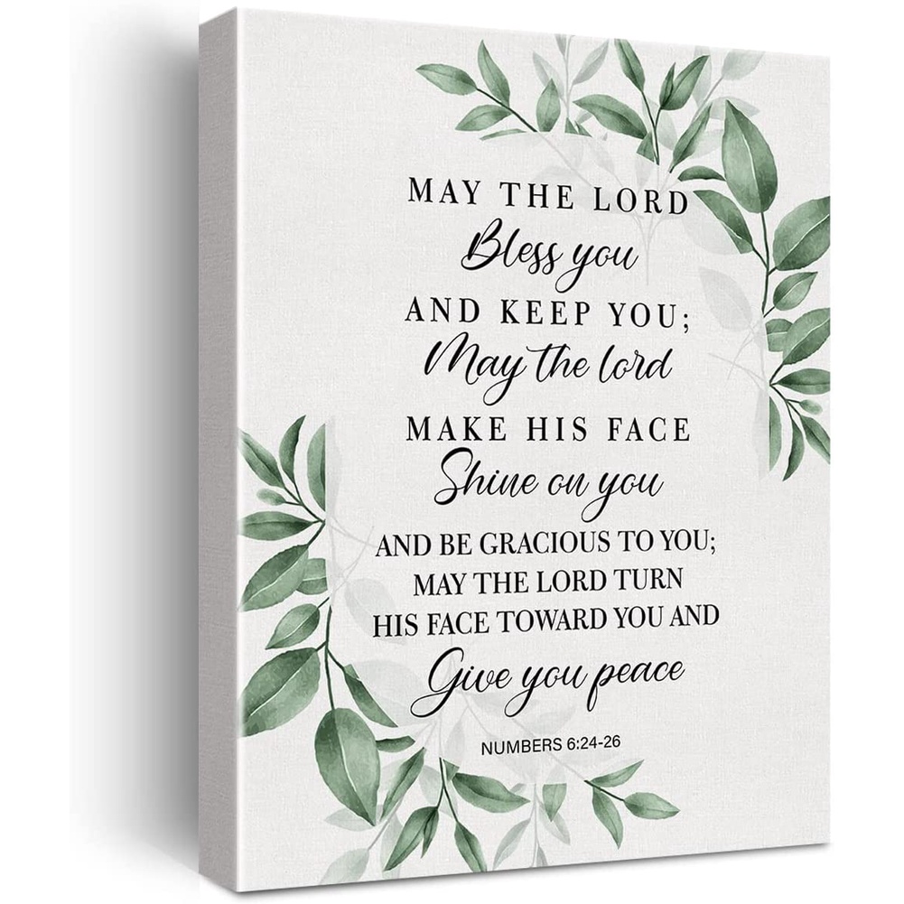 Numbers 6:24 May the Lord Bless You and Keep You Bible Verse Canvas ...