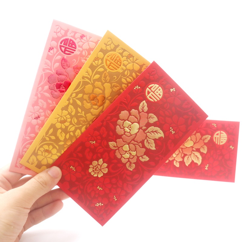 Chinese New Year Red Envelopes, 25Pcs/Pack Red Packet Lucky Ang Pow ...