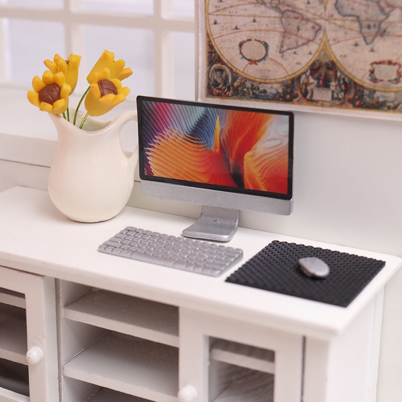 Miniature Candy Toy Pocket Desktop Computer Mini Model Mouse Keyboard ...