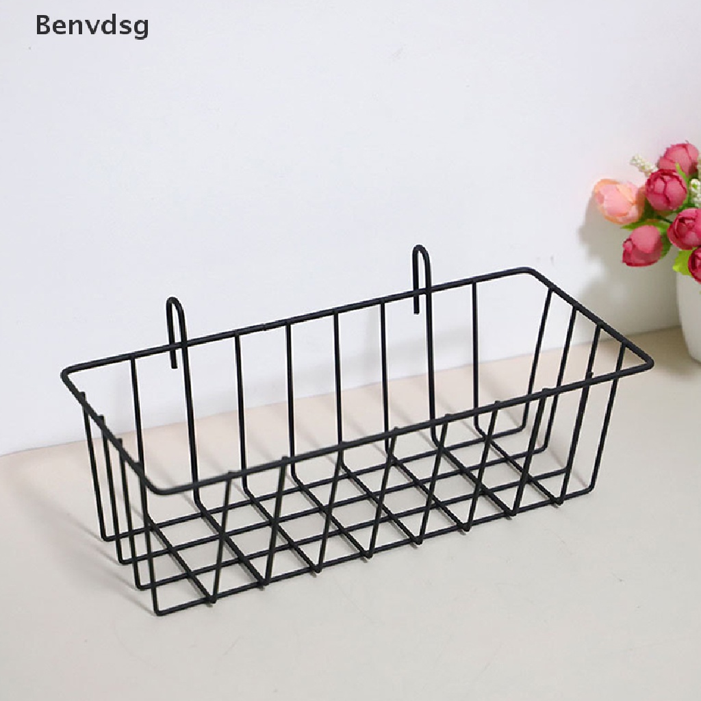 Benvdsg> Metal Decorative Storage Basket Iron Grid Flower Pot Hanging ...