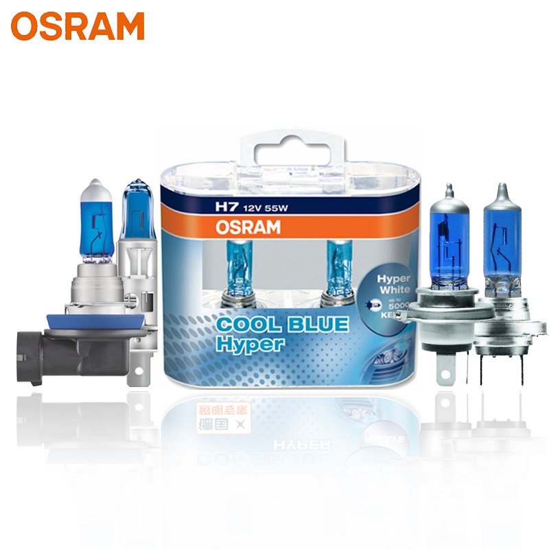 OSRAM H7 H4 H1 H11 HB3 9005 HB4 9006 Halogen Lamp Headlight Car Light ...