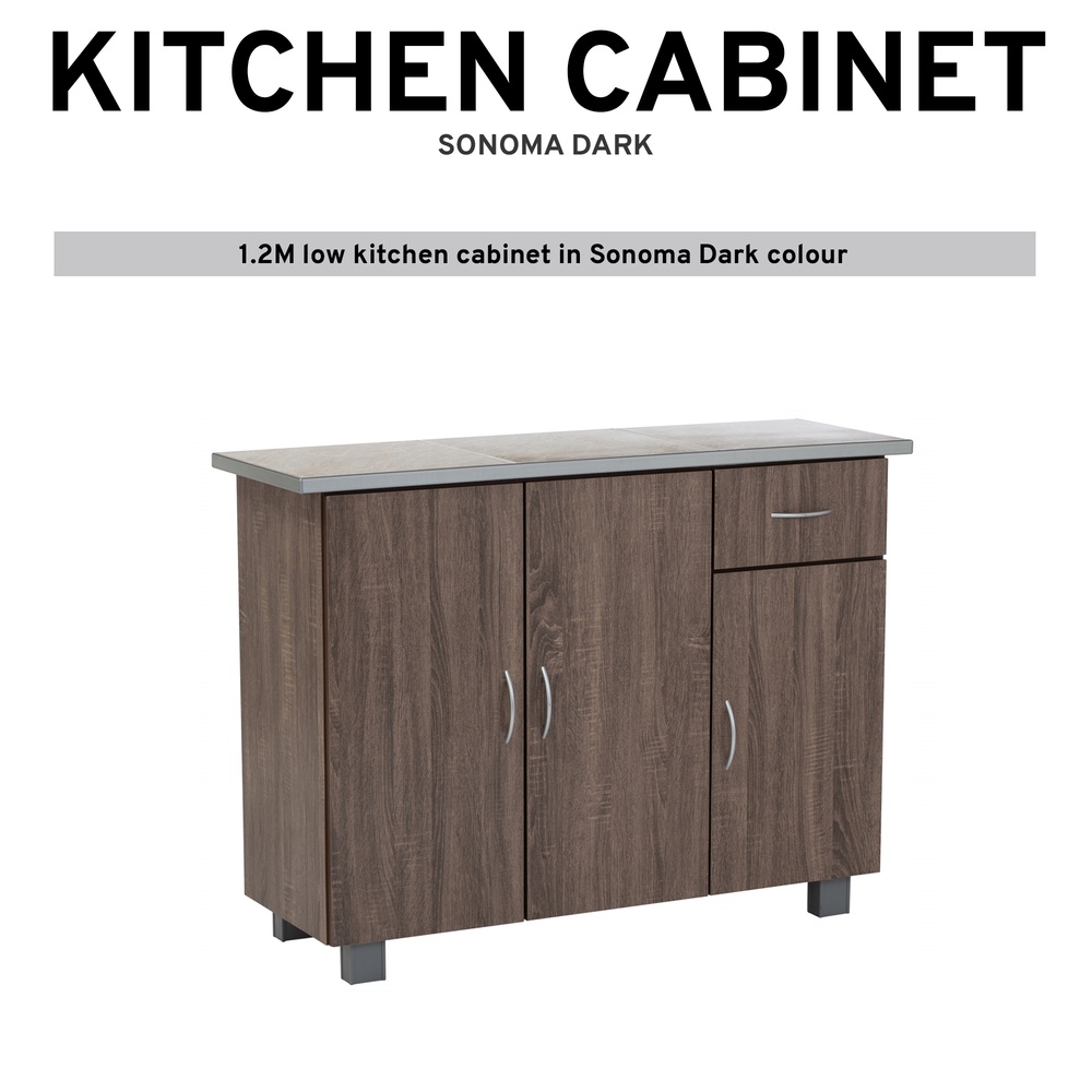 120cm Kitchen Cabinet Kitchen Storage Cabinet Kitchen Rack 4ft Mosaic ...