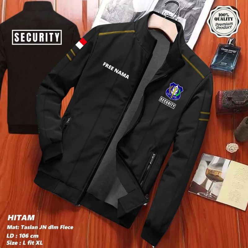 COOL SCREEN PRINTED SATPAM SECURITY JACKET FREE NAME LATEST MODEL 2024 ...