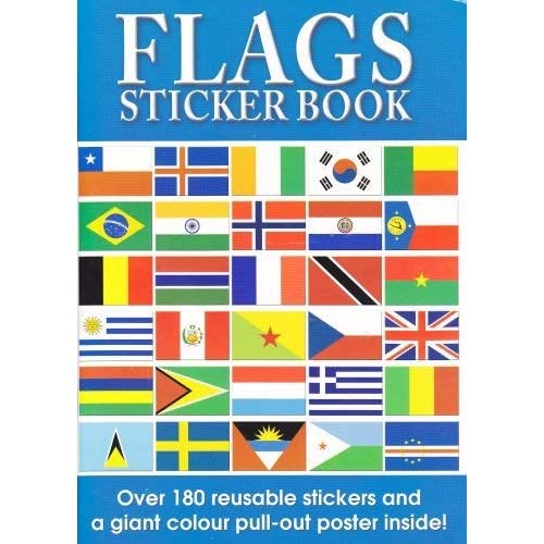 Flags Sticker book with World map pull out Poster | Shopee Singapore