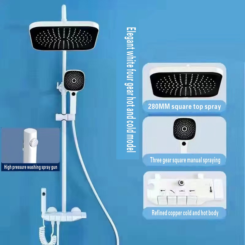 Bathroom shower set Household all copper intelligent constant ...