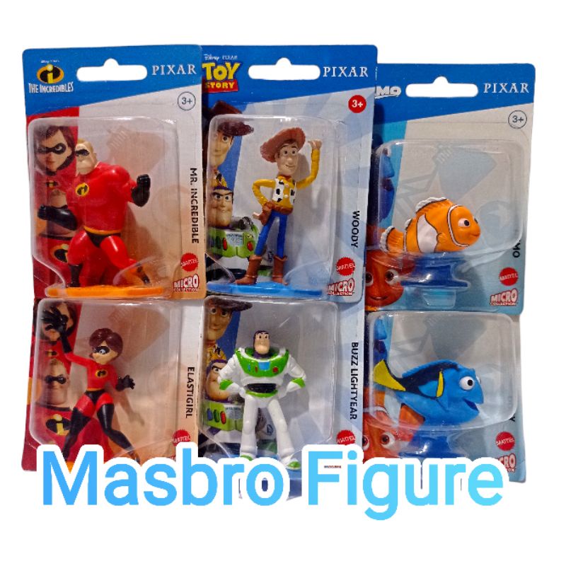 Mattel Disney Pixar Micro Collection Mini Figure TOY STORY NEMO THE ...