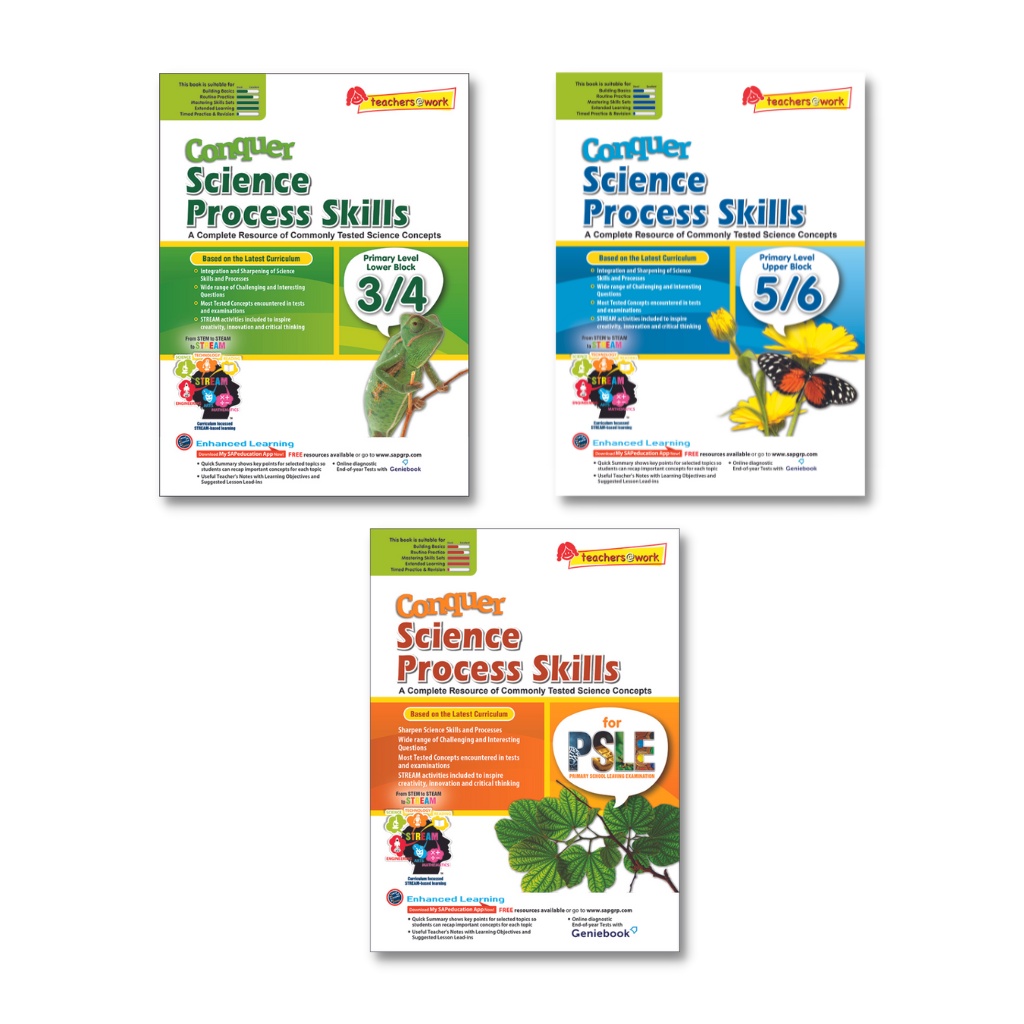 Conquer Science Process Skills Book 3 - 6 | Topical | Primary Science ...
