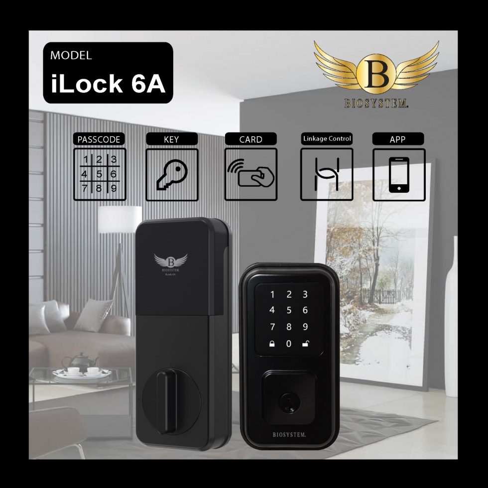 Biosystem iLock 6A Intelligent Digital Smart Door Lock Password / Card ...