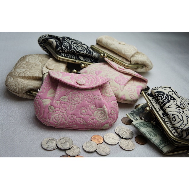 Clasp purse 👛 made in Japan 🇯🇵 Kyoto B-andyu Roses parent and child ...