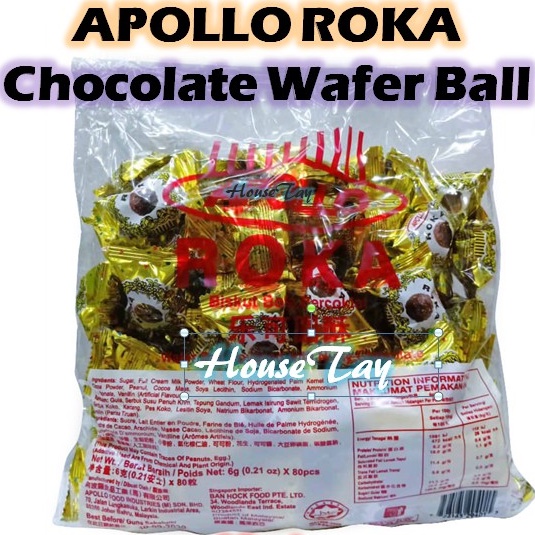 Apollo Roka Chocolate Wafer Ball (70pcs x 5g) | Shopee Singapore