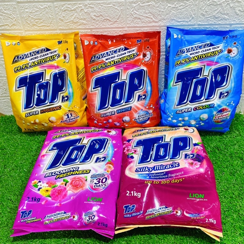 TOP ADVANCED MICRO-CLEAN TECH DETERGENT POWDER [2.1KG/2.3KG] [Laundry ...