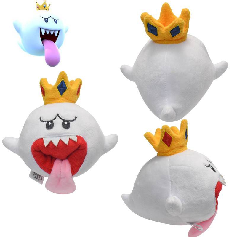 Quality High Super Mario King Boo Plush Toy Collectible Funny 17cm Doll ...