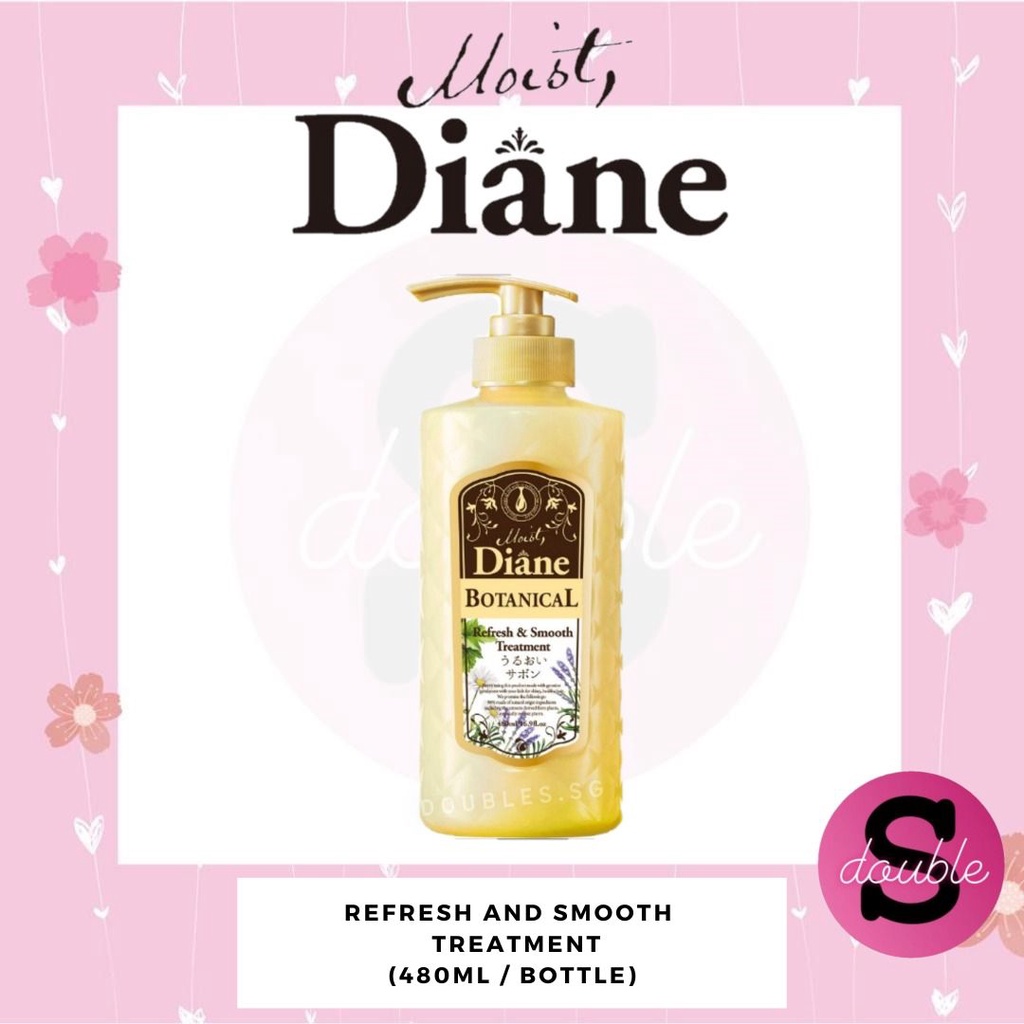 Moist Diane Shampoo/ Treatment 450ml/ Botanical Shampoo/Treament 480ml ...