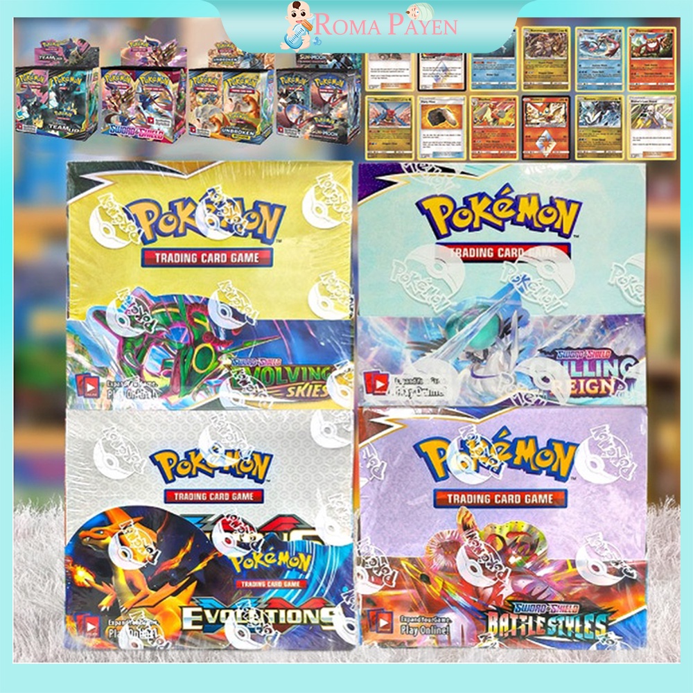 360 pieces Pokemon Trading Card Box Game Kad Pikachu 324 pieces Pokemon ...