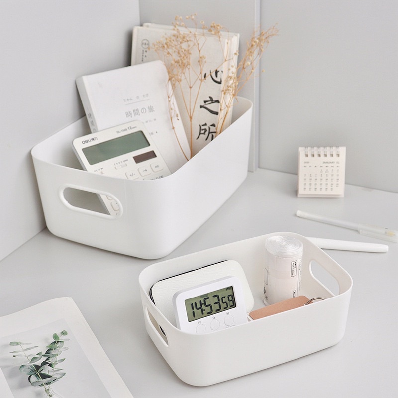 Storage Boxes Basket PP Containers Kitchen Wardrobe Shelf Desk Home ...