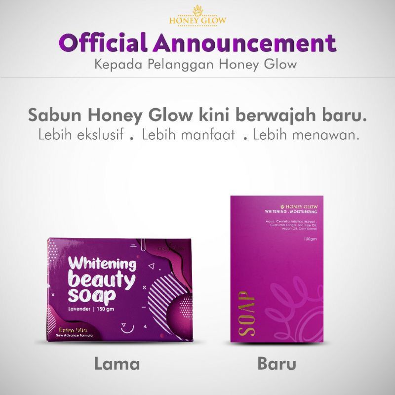 (READY STOCK SG) Sabun Honey Glow Whitening Beauty Soap Original (IF ...