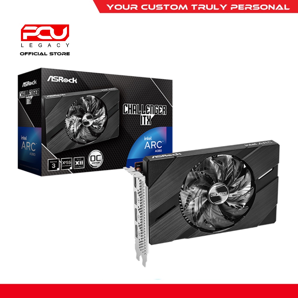 ASROCK CHALLENGER ITX INTEL ARC A380 OC EDITION VGA CARD | Shopee Singapore