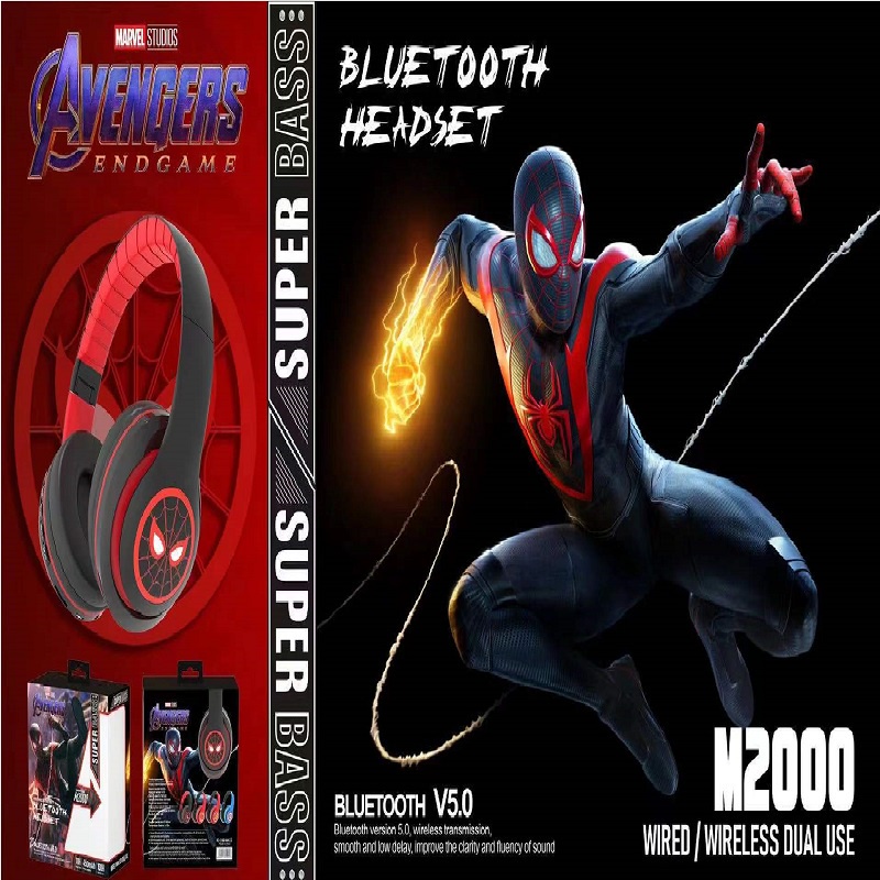 RGB Wireless Bluetooth Gaming Headphones Kids Gift Marvel Iron Man ...