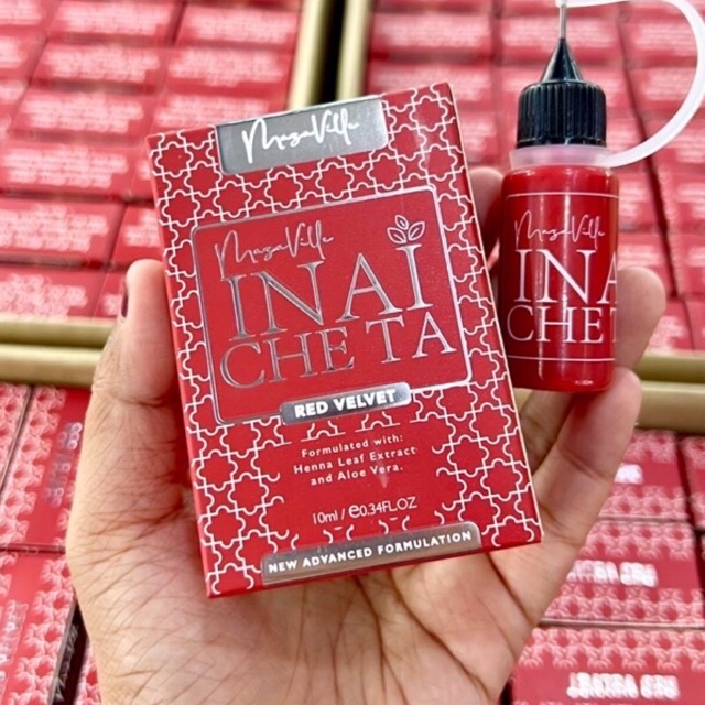 Inai Che Ta | Inai merah | Inai meroon | Inai Red Velvet | Inai Halal |Orignal | Shopee Singapore